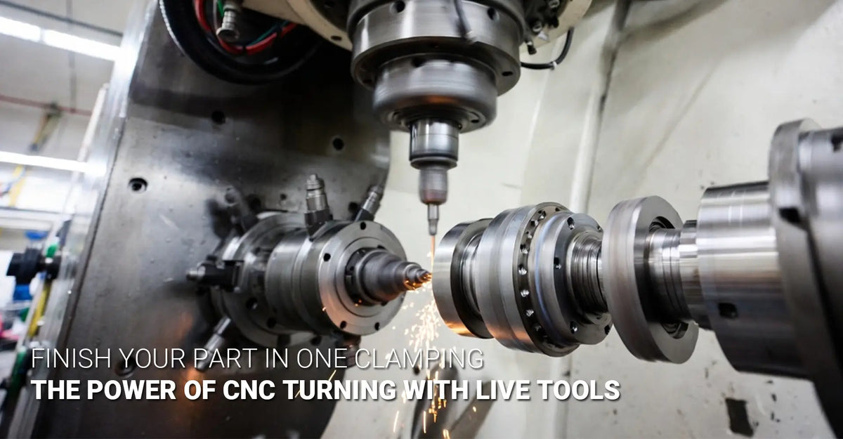 How CNC Turning with Live Tools Cuts Production Time by 50%