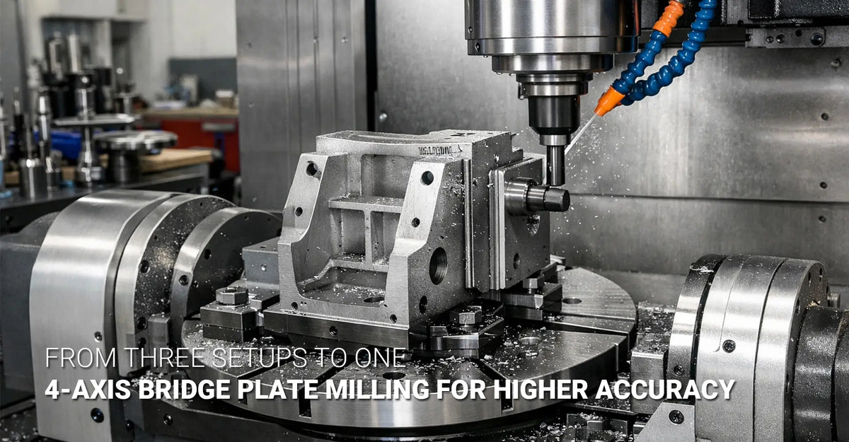 4-Axis CNC Milling for Bridge Plates: Improve Accuracy & Cut Costs