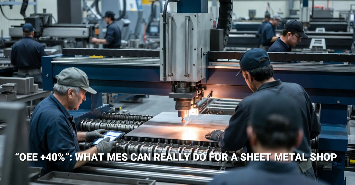 Boost OEE & Cut Lead Time by 40% with MES in Sheet Metal Shops