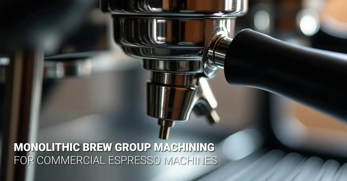 How Monolithic brew group machining enhance espresso machines