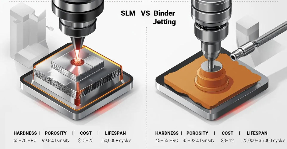 Binder Jetting vs. SLM: Compare Speed, Strength & Cost in Metal AM